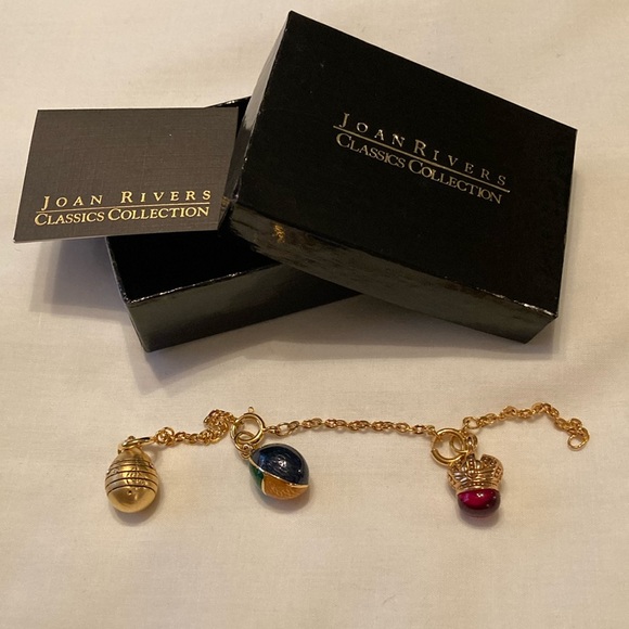 Joan Rivers | Jewelry | Joan Rivers Faberge Egg Charm Extender Set Nib ...